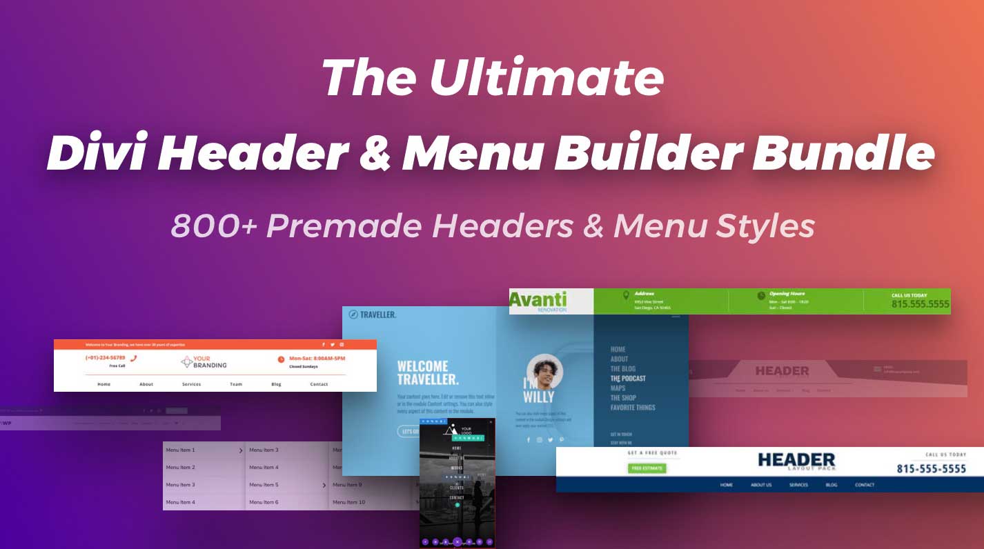 Pakiet narzędzi Divi Header and Menu Builder | Divi po polsku